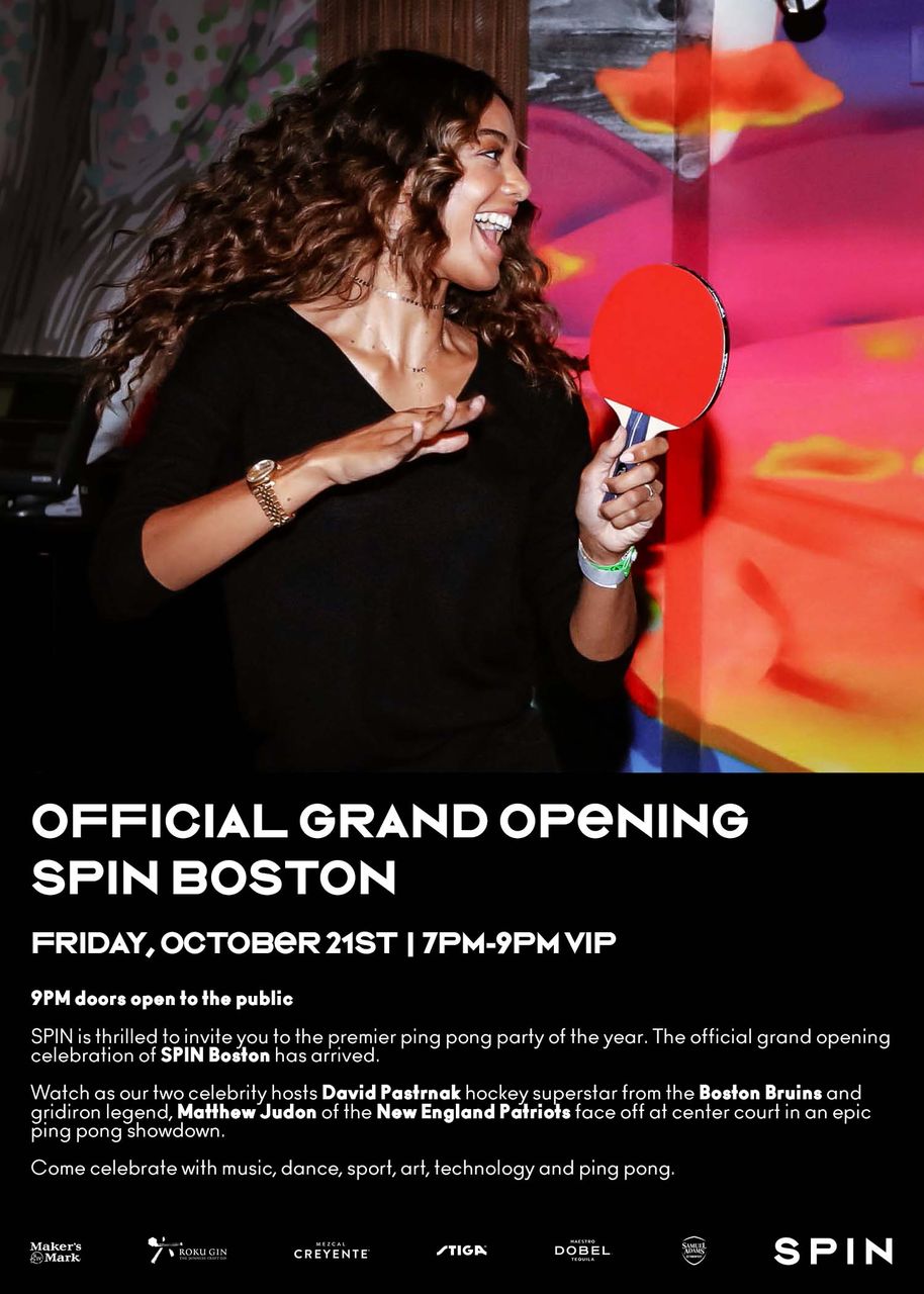 SPIN Boston, the original ping pong social club, celebrates its ...