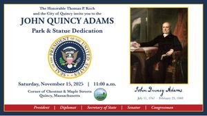 John Quincy Adams Park And Statue Dedication [11/15/25]