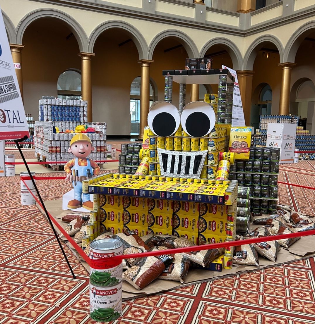 CANstruction Exhibit at the National Building Museum - Joyraft