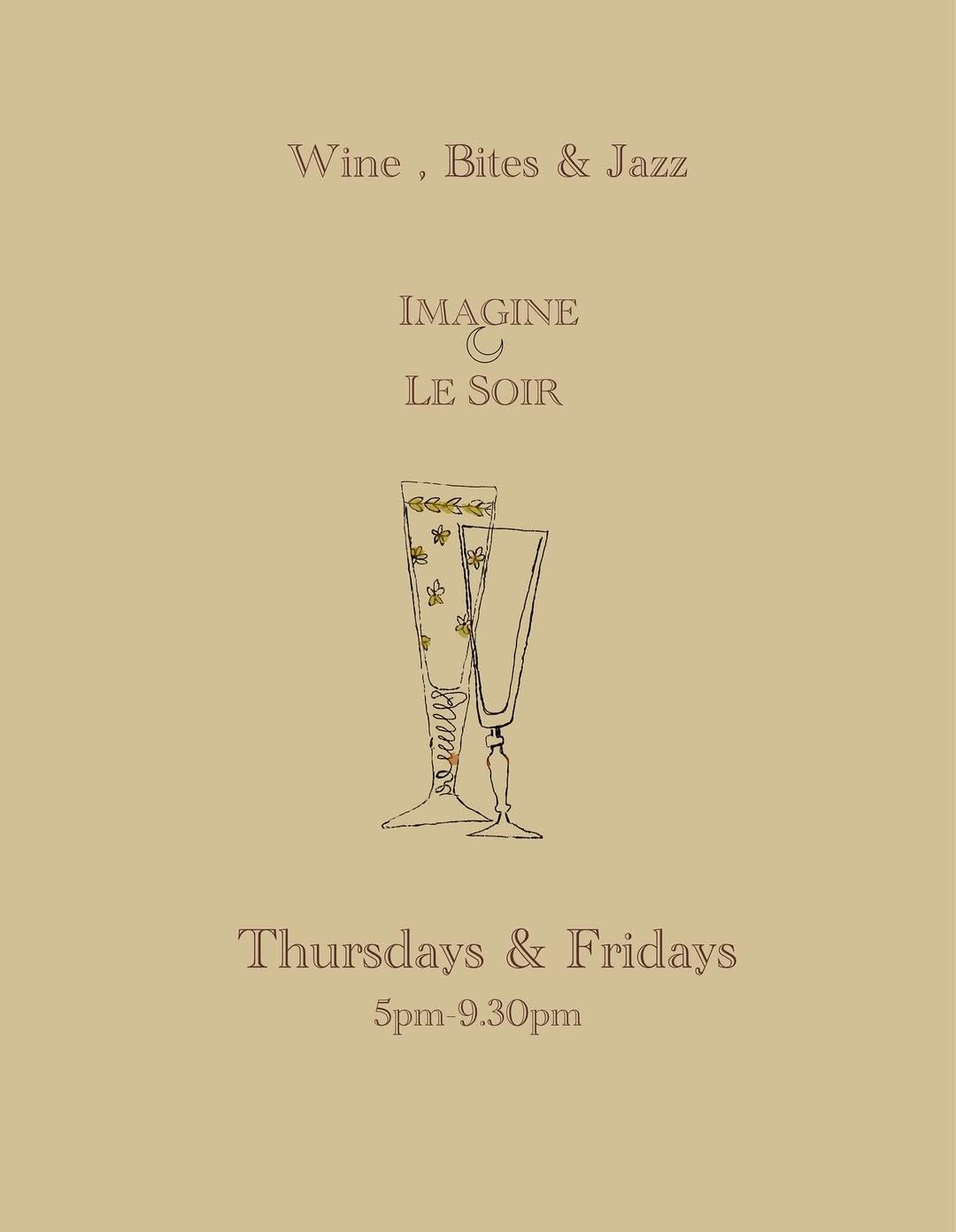 Imagine Le Soir: Wine & Jazz Nights at Imagine Café - Joyraft