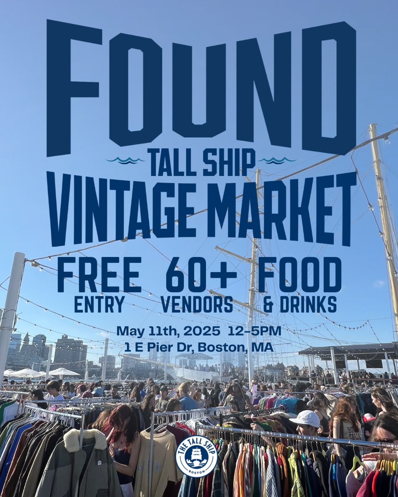 FOUND Pop-up Vintage Market on Tall Ship Boston [05/11/25]