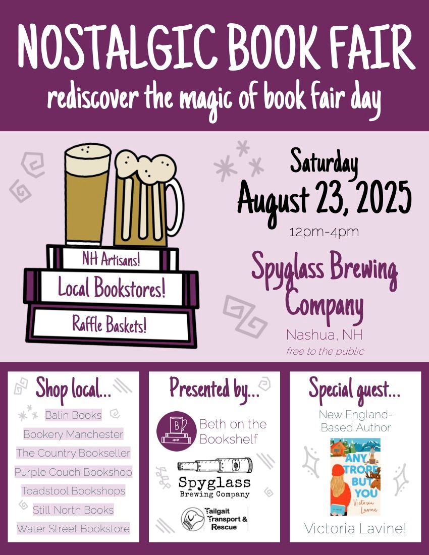 Nostalgic Book Fair at Spyglass Brewing! [08/23/25]