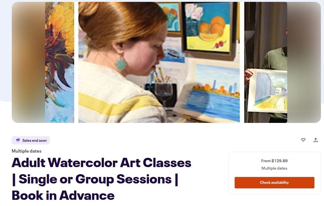 Adult Watercolor Classes [11/17/25]
