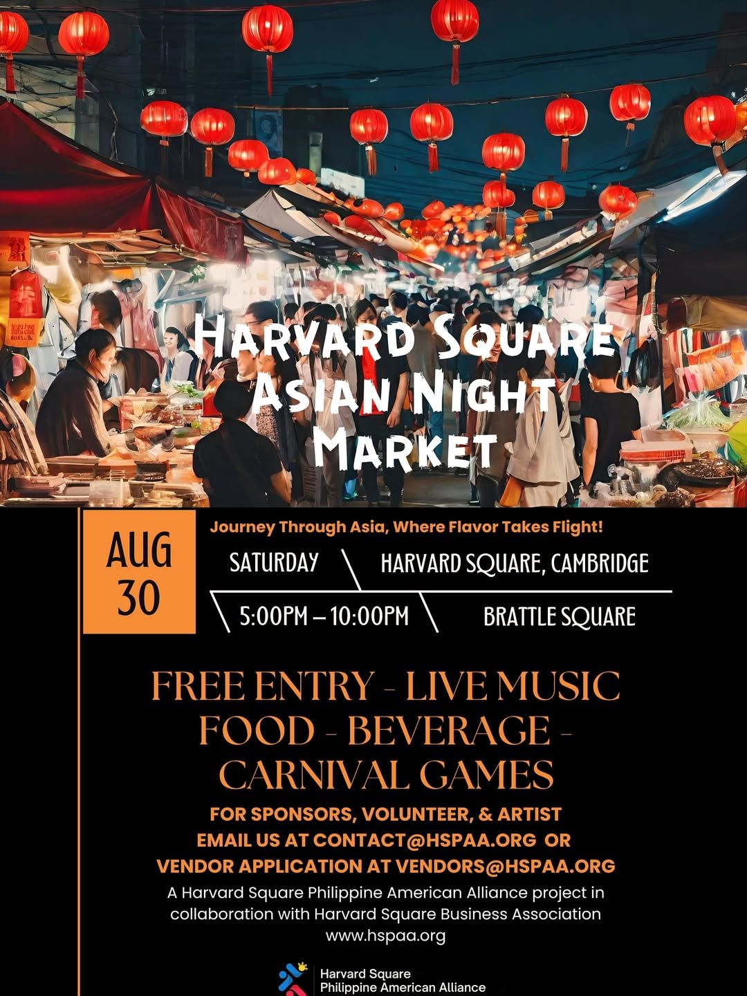 Harvard Square Asian Night Market [08/30/25]