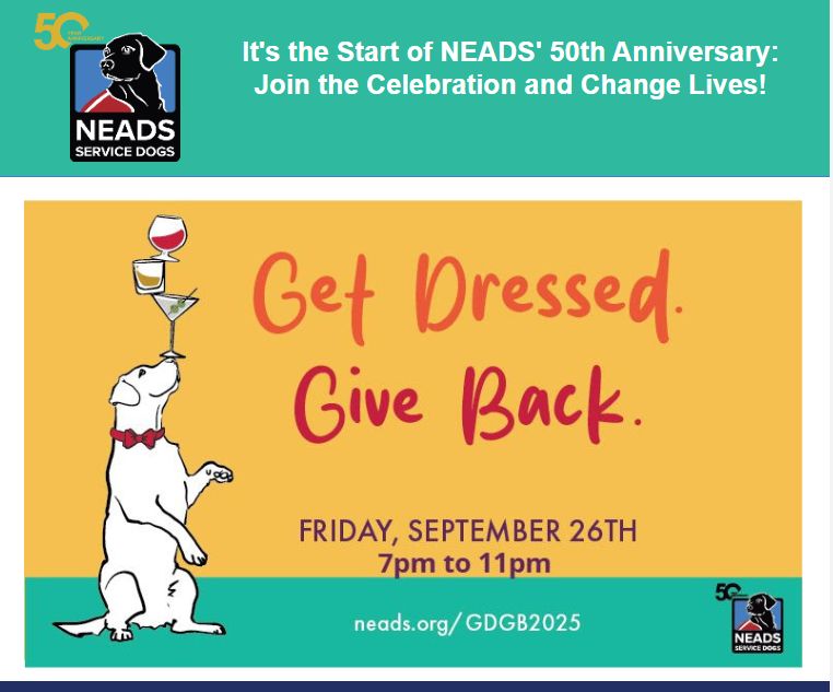 Get Dressed. Give Back. NEAD"S 50th Anniversary: Join the Celebration ...