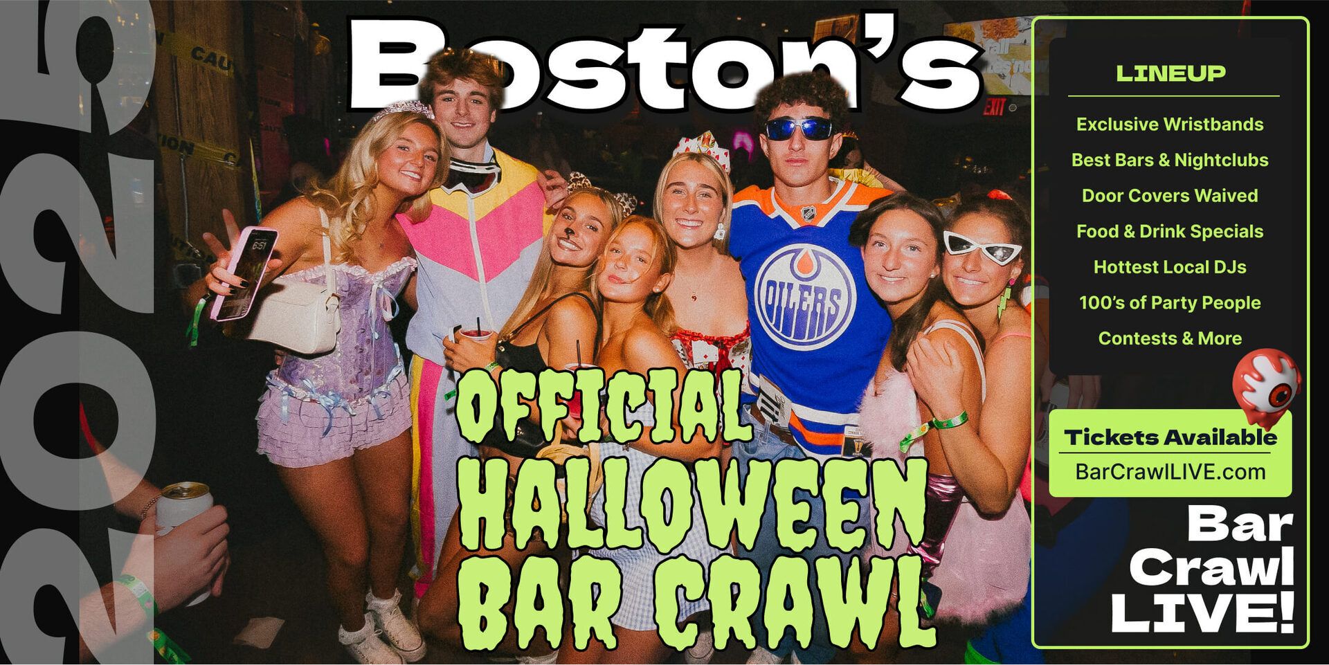 2025 Official Halloween Bar Crawl Boston Bar Crawl LIVE Friday and Saturday [10/31/25]