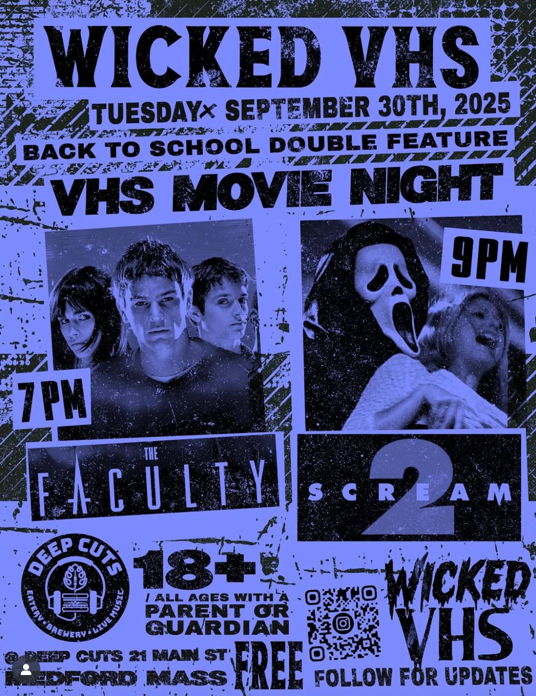 Wicked VHS Double Feature in Medford [09/30/25]