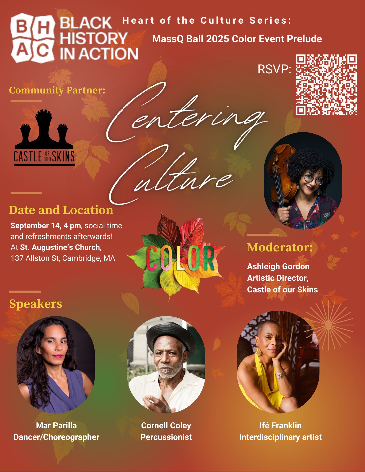 Centering Culture: A Mass Q Ball 2025: Color Event Prelude [09/14/25]