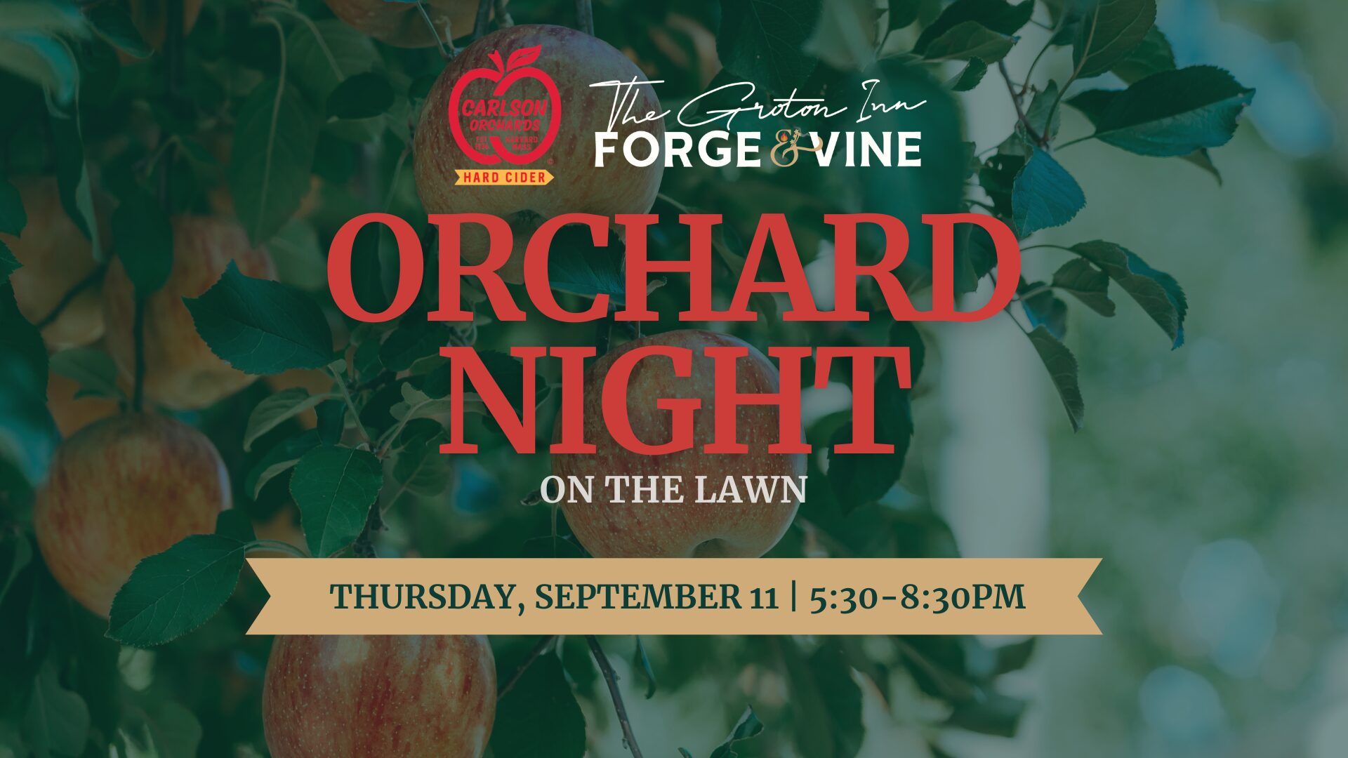 Orchard Night at Forge & Vine with Carlson Orchards [09/11/25]