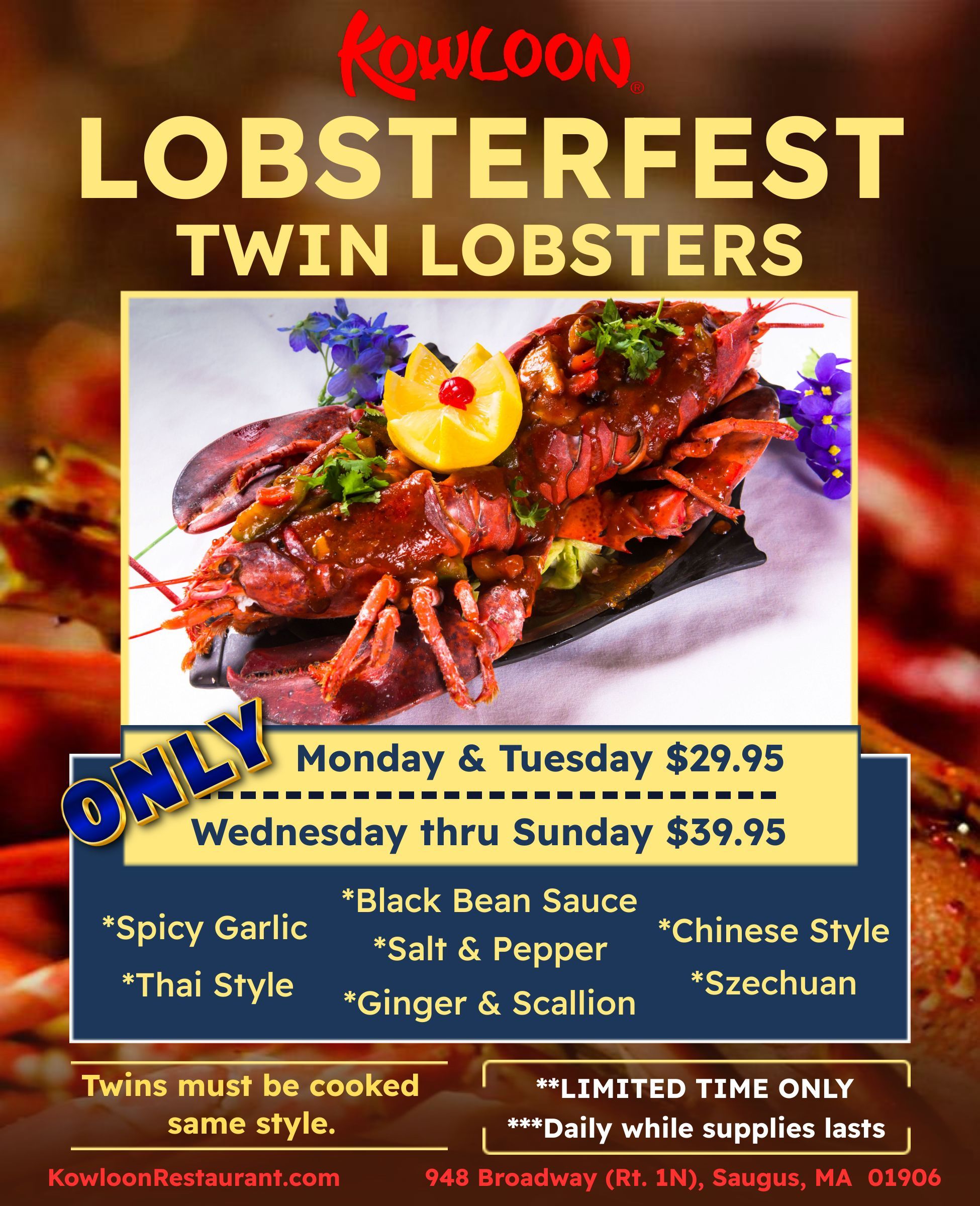 Lobsterfest Twin Lobsters [09/08/25]