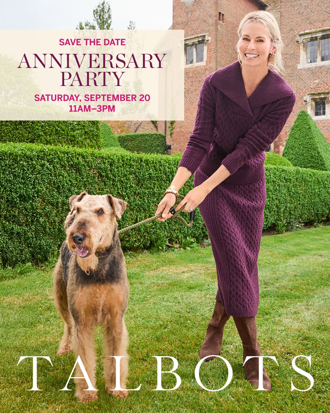 FREE Monogramming at Talbots Anniversary Party [09/20/25]