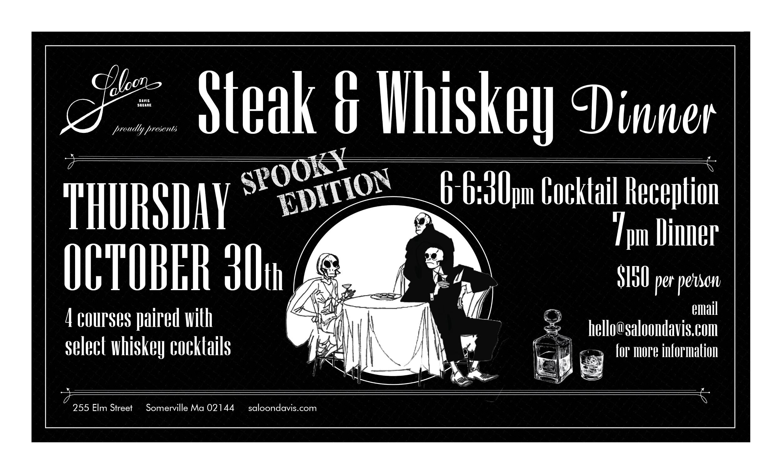 Spooky Steak & Whiskey Night [10/30/25]