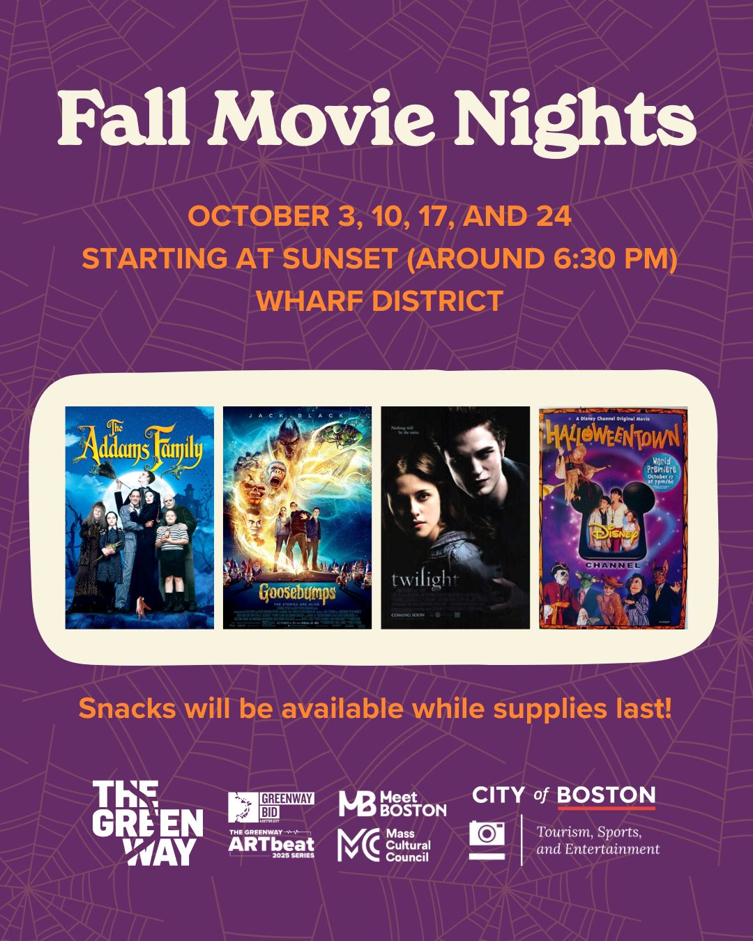 Fall Movie Nights on The Greenway [10/10/25]