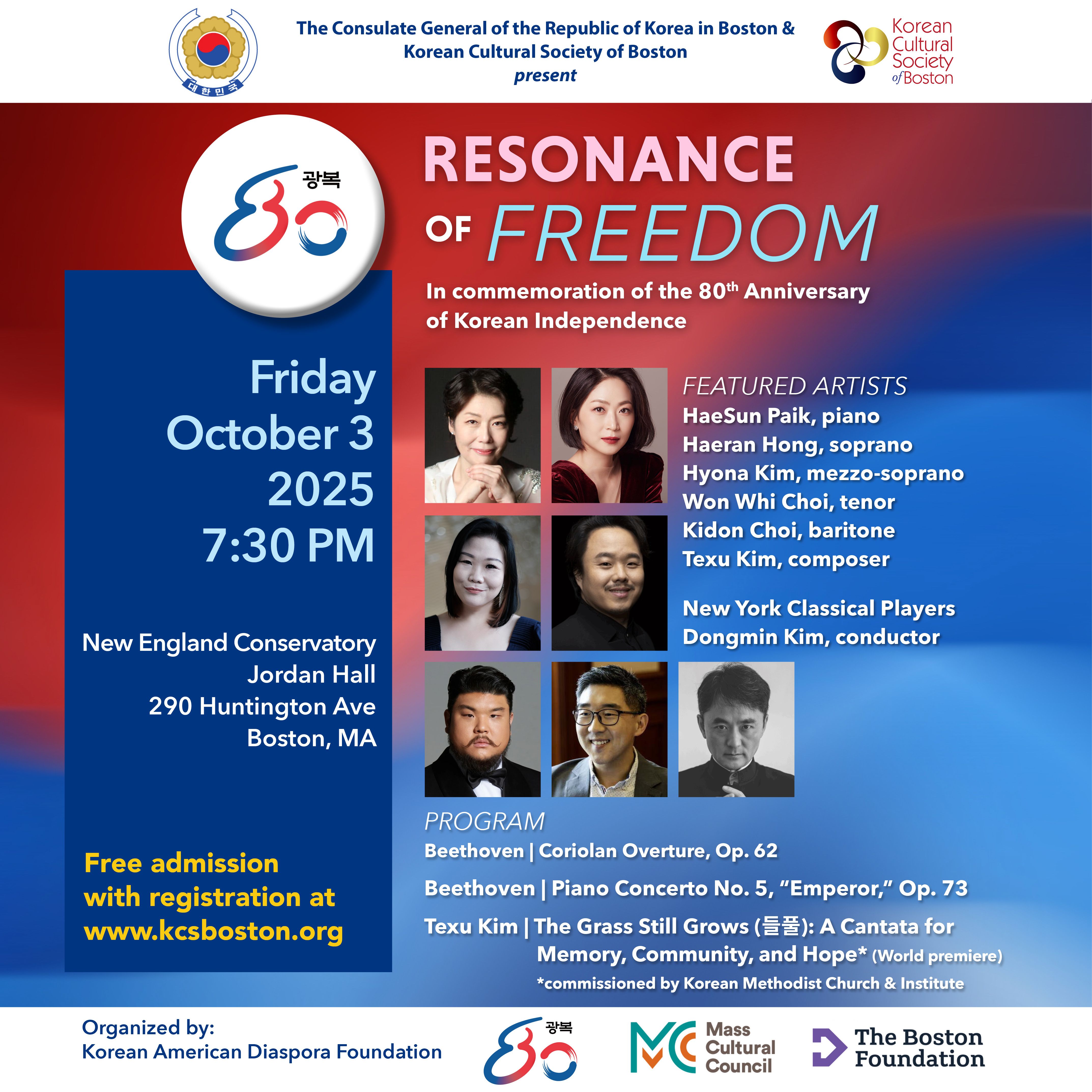 Resonance of Freedom: Celebrating the 80th Anniversary of Korean ...