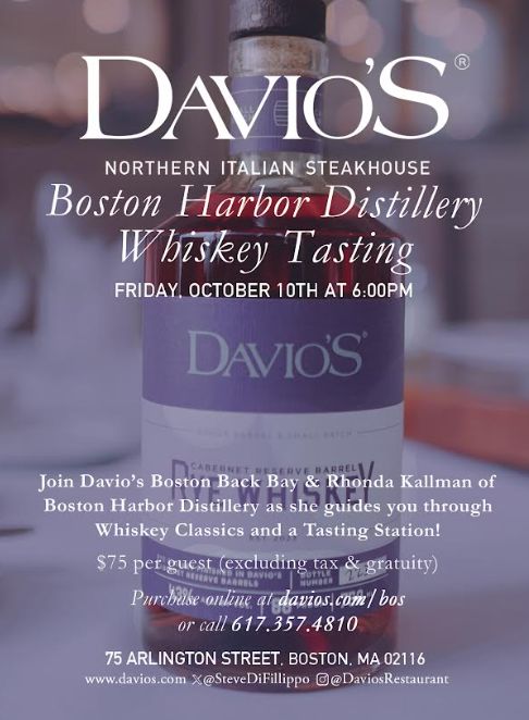 Davio's Back Bay Whiskey Tasting [10/10/25]