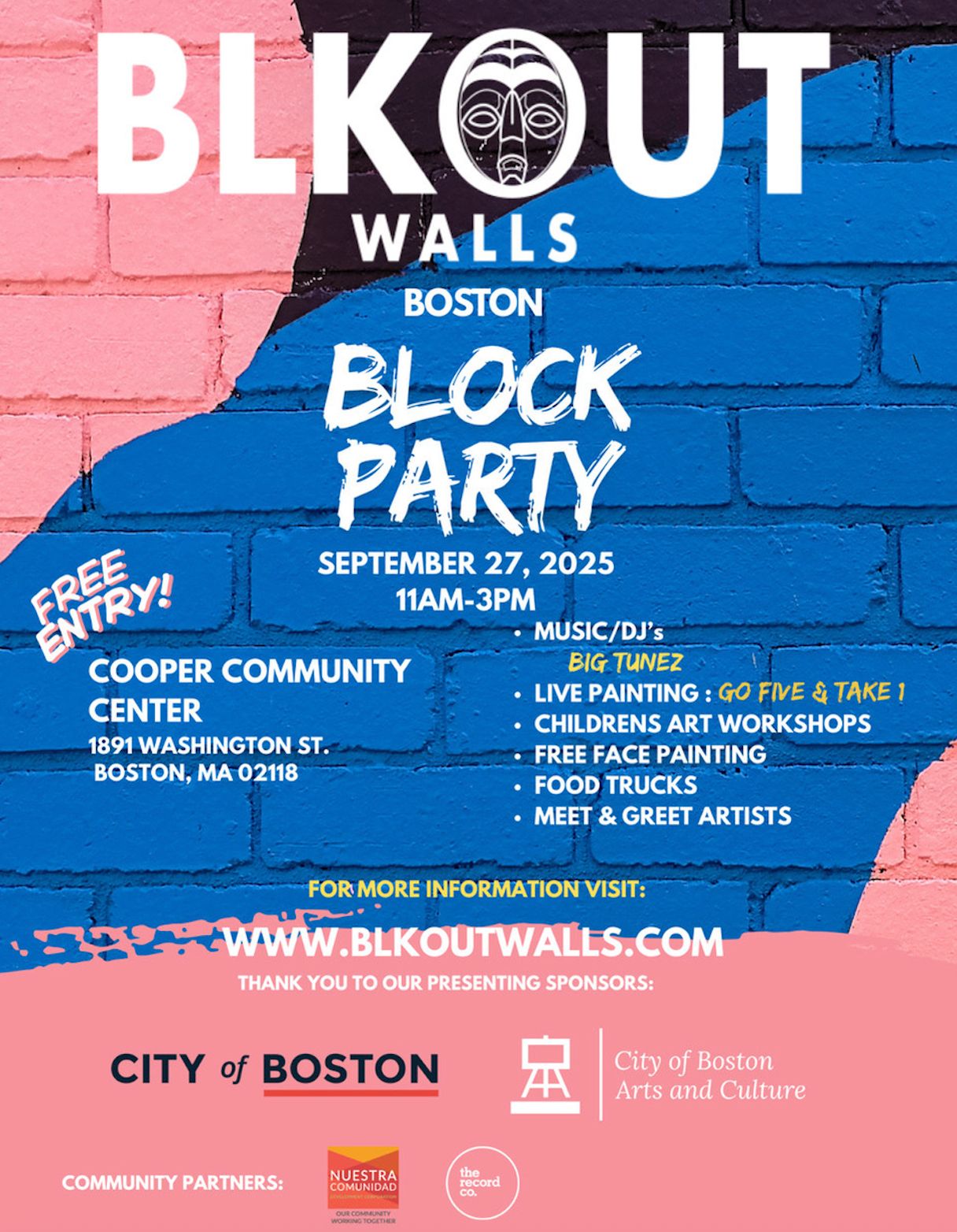 BLKOUT WALLS BOSTON Mural Festival [09/27/25]