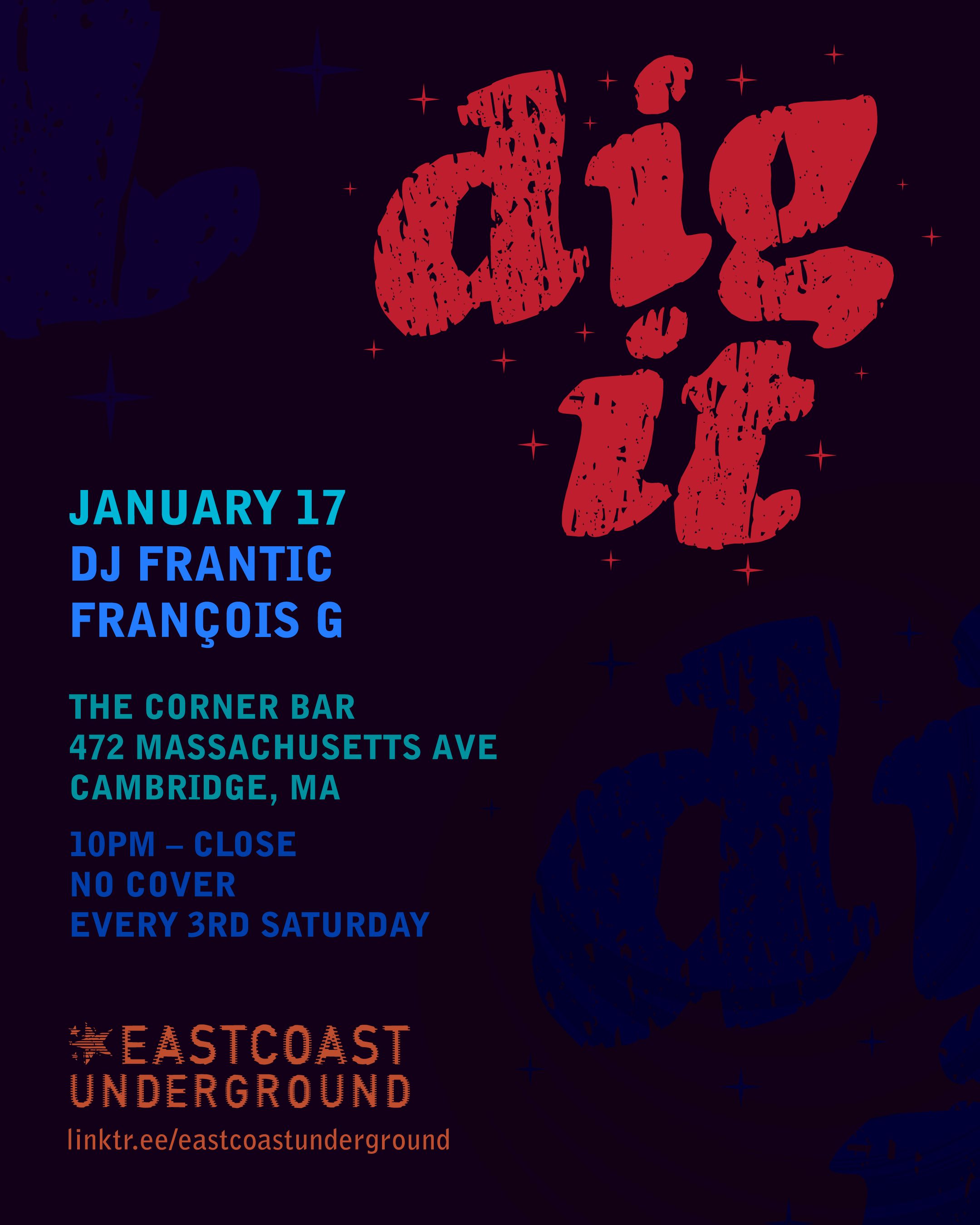 Dig It: House music & dancing every 3rd Saturday! [10/18/25]