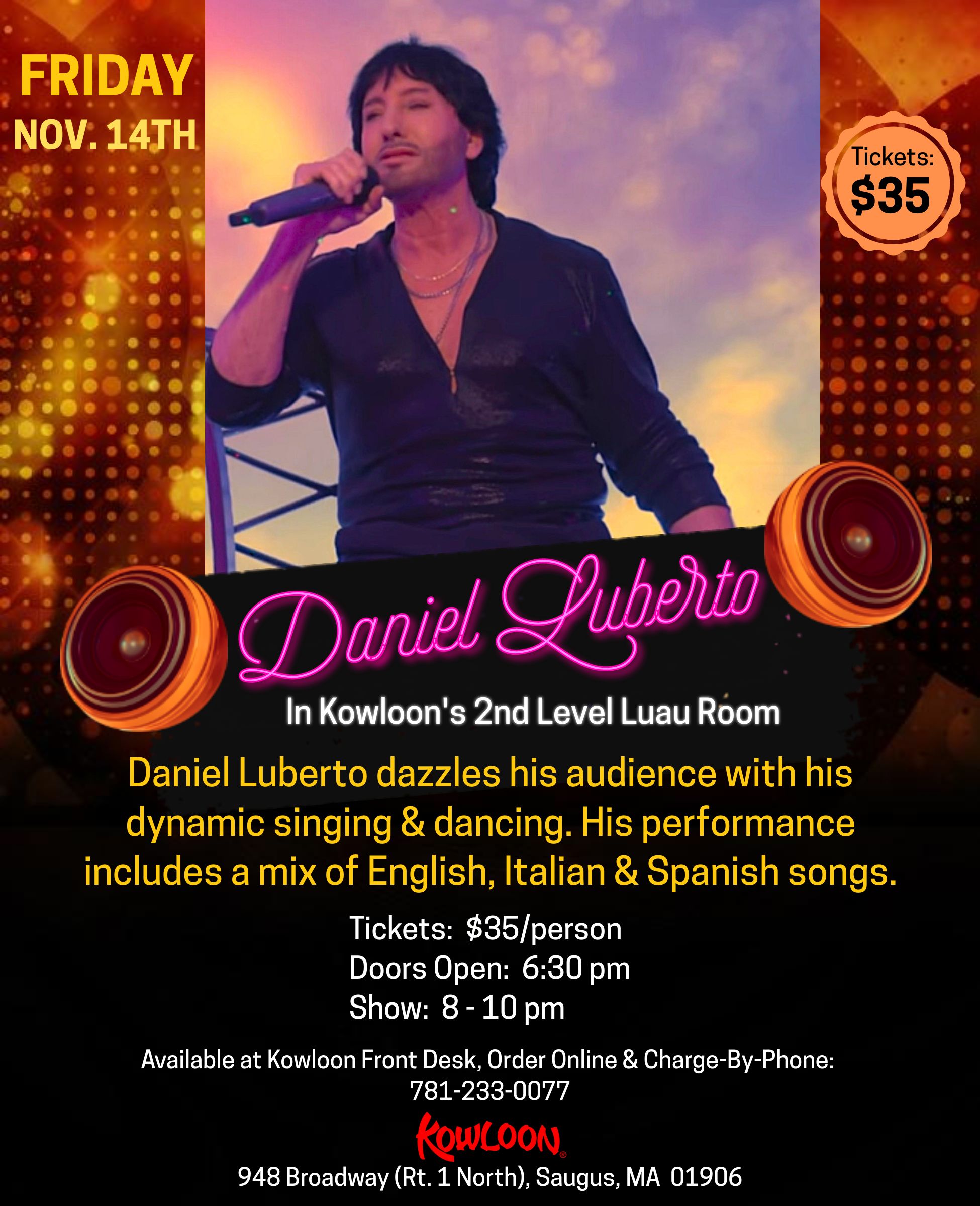 DANIEL LUBERTO live in concert at Kowloon [11/14/25]