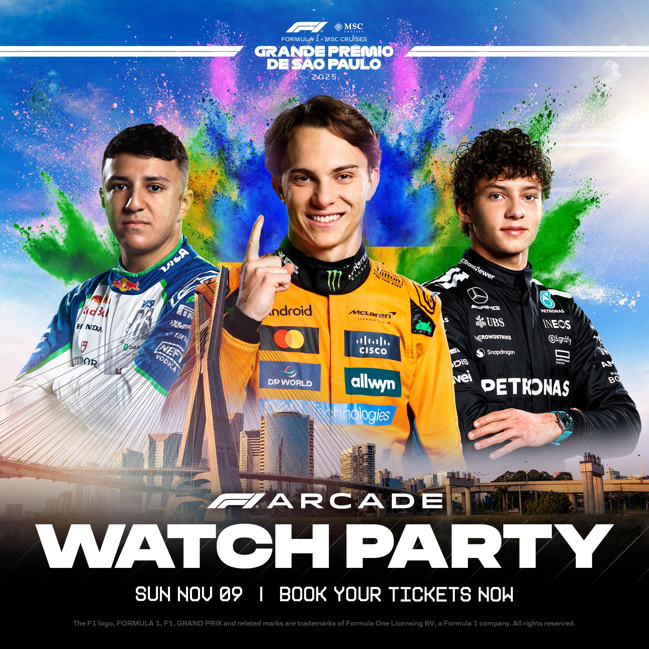 Official F1® Arcade Sao Paulo Watch Party [11/09/25]