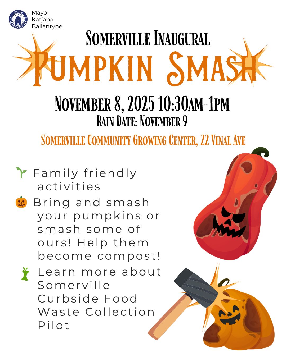 Somerville's Inaugural Pumpkin Smash [11/08/25]