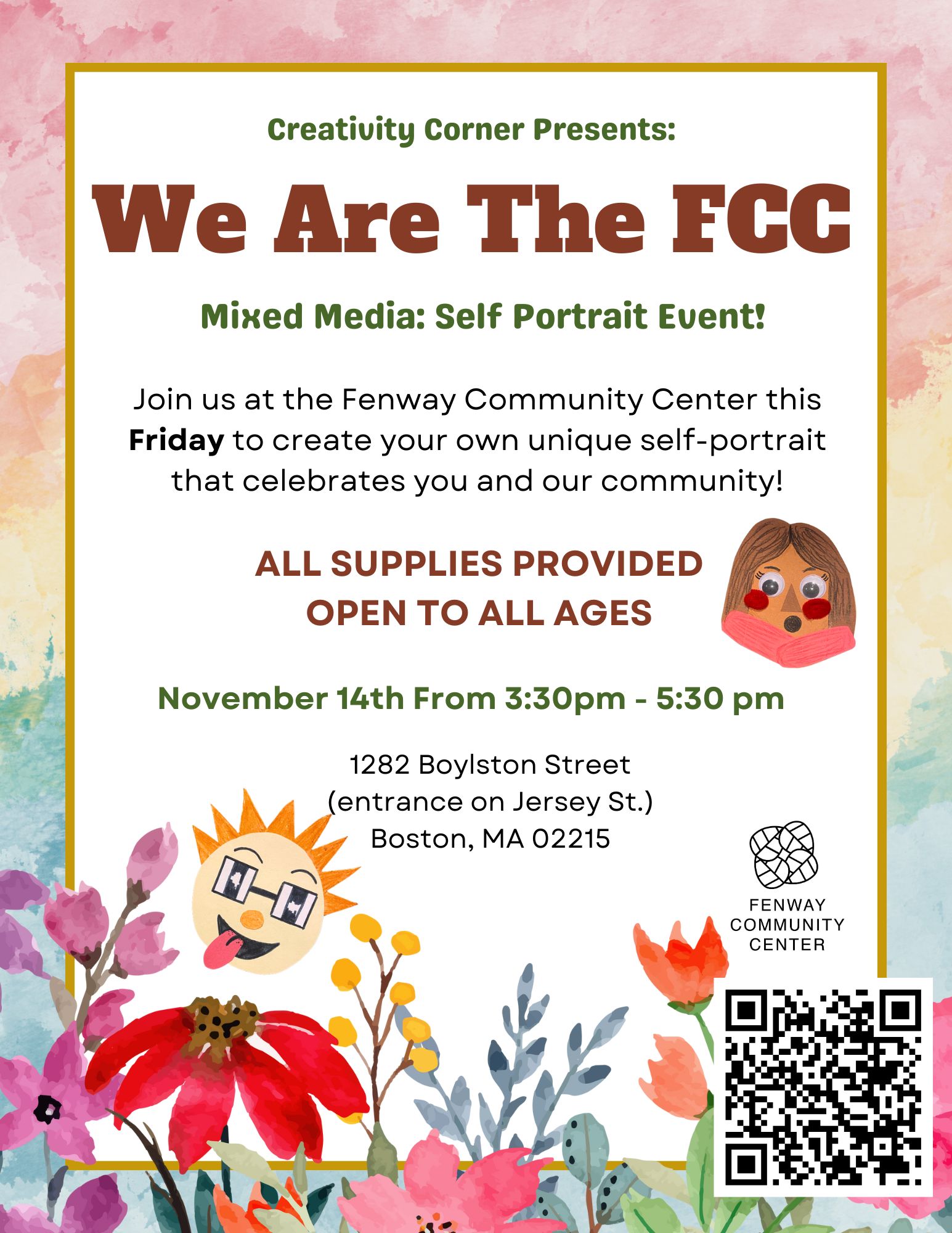 Creativity Corner: Mixed Media Self Portraits [11/14/25]