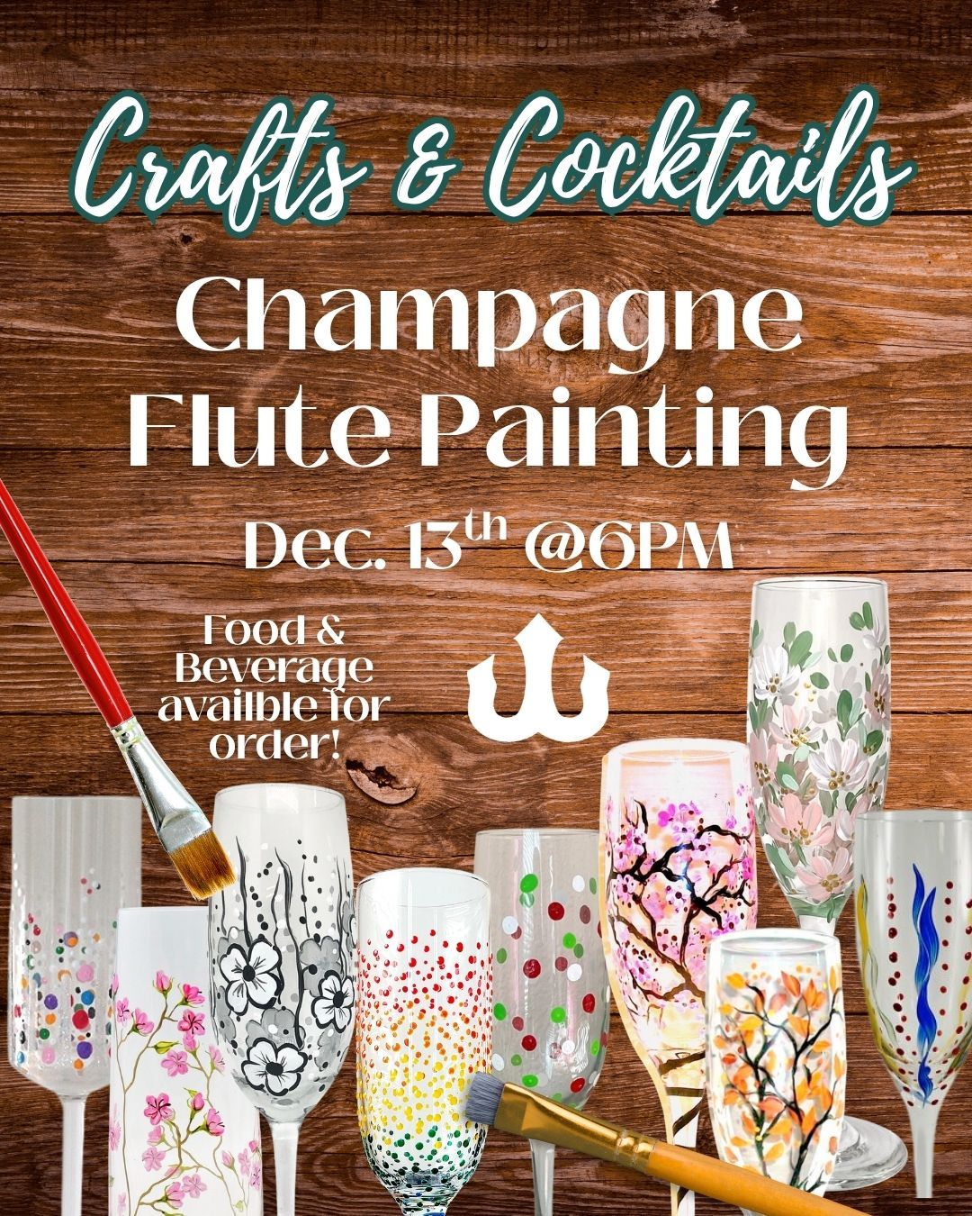 Crafts & Cocktails: Champagne Flute Painting [12/13/25]