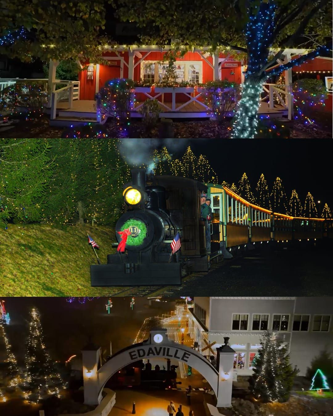 Edaville Historic Train & Holiday Festival of Lights 2025 [11/28/25]
