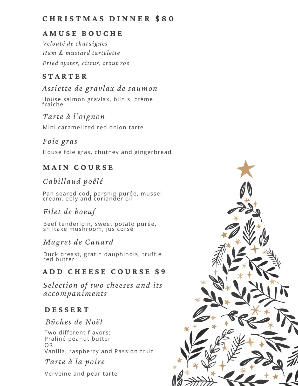 Christmas Eve Menu [12/24/25]