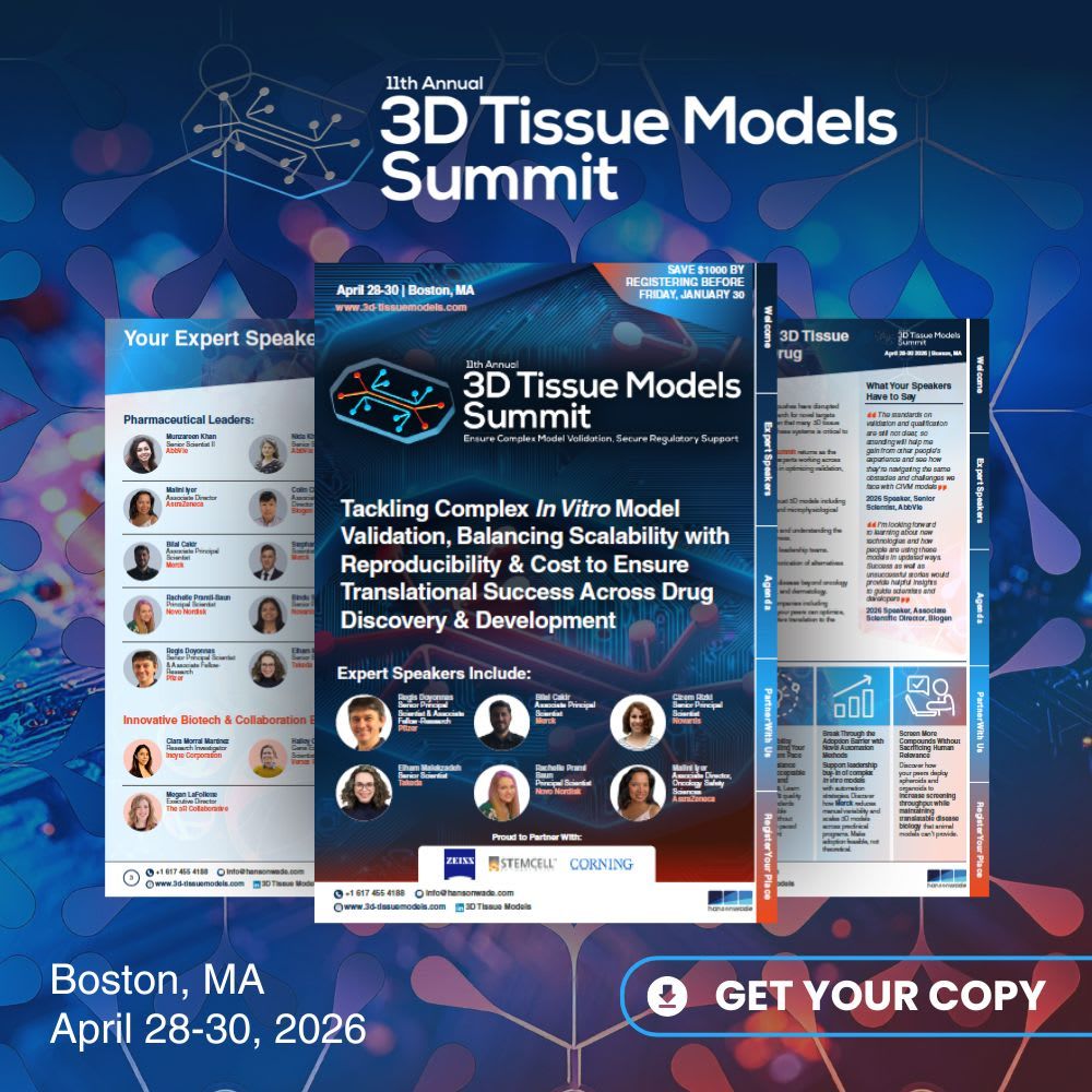 11th 3D Tissue Models Summit 2026 [04/28/26]