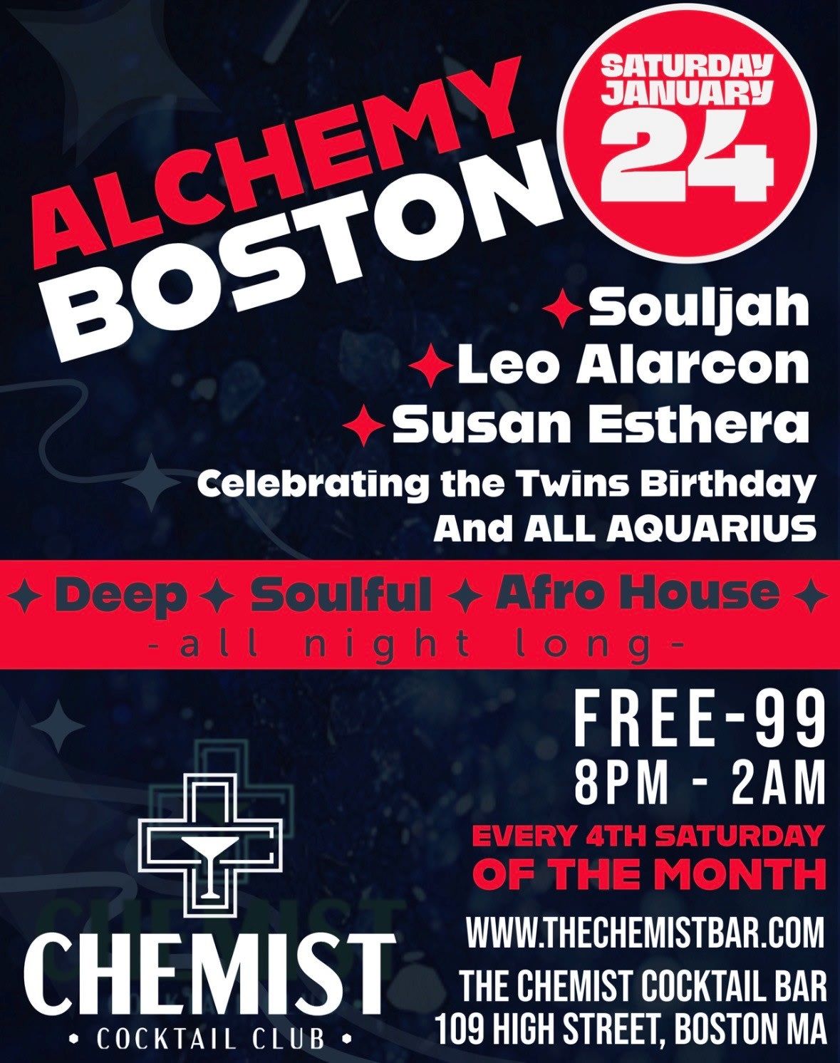 UNDERGROUND HOUSE MUSIC - ALCHEMY BOSTON [01/24/26]