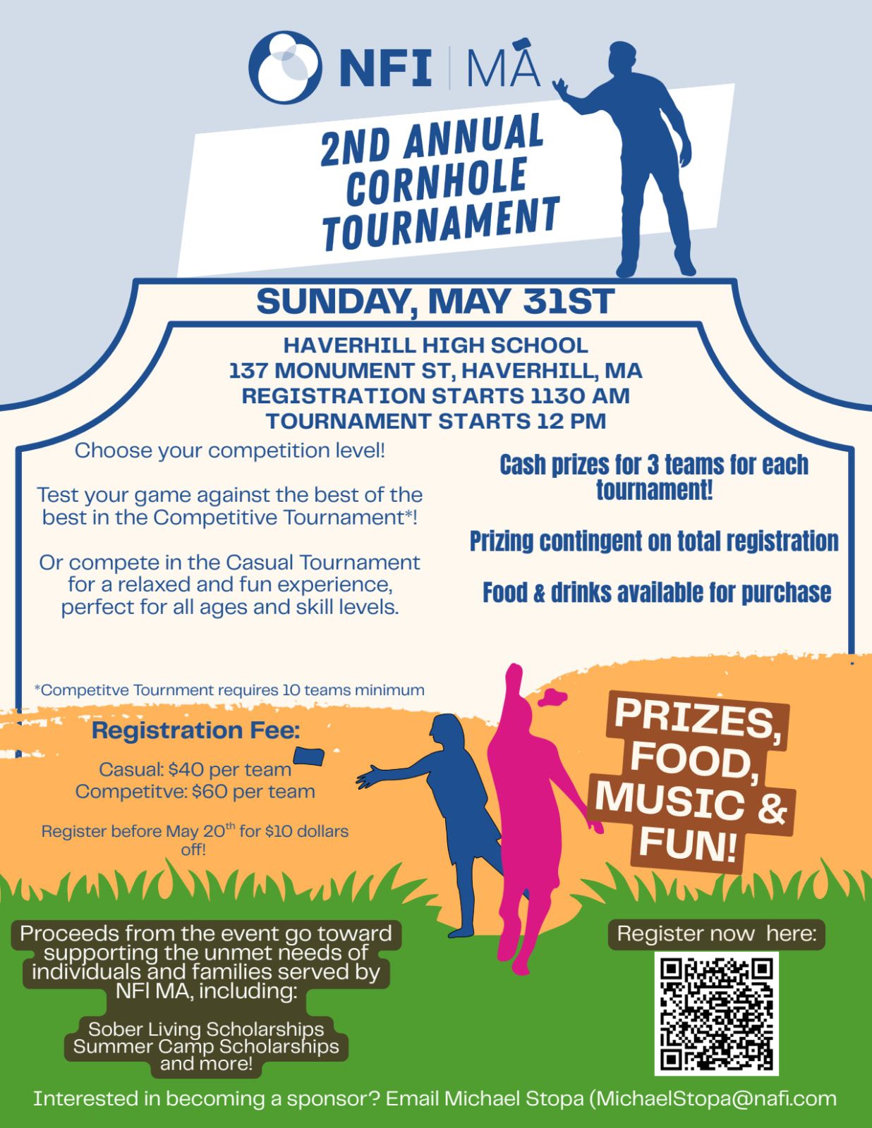 2nd Annual Cornhole Tournament Fundraiser [05/31/26]